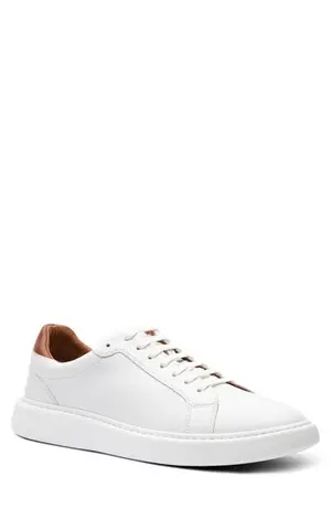 Gordon Rush Devon Leather Sneakers - White/luggage
