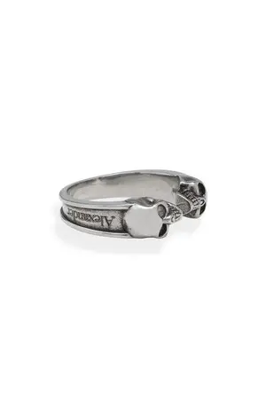 Alexander McQueen Double Skull Ring