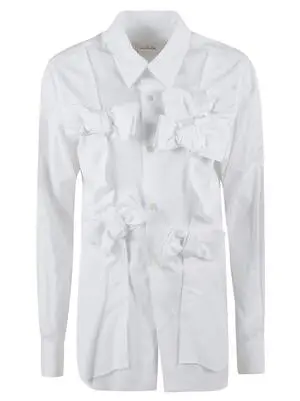 Comme Des Garçons Bow Detail Buttoned Shirt