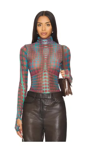 AFRM Zadie Top - Cyber Optic Dot