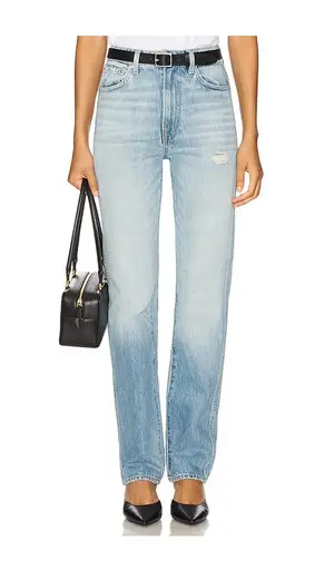 GRLFRND Sara Super High Rise Straight Leg Jeans - La Brea Ave