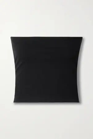 LESET Rio Strapless Cropped Top - Black