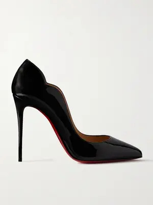 CHRISTIAN LOUBOUTIN Hot Chick 100 Patent-leather Pumps - Black