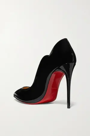 CHRISTIAN LOUBOUTIN Hot Chick 100 Patent-leather Pumps - Black