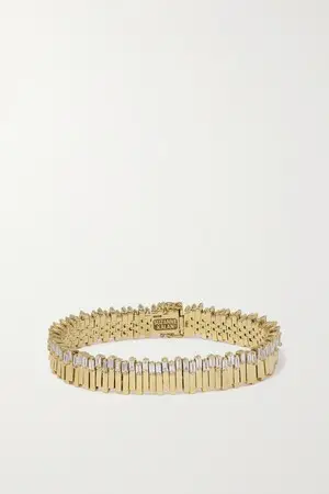 SUZANNE KALAN 18-karat Diamond Tennis Bracelet