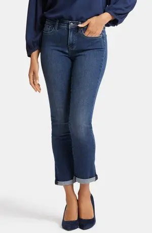 NYDJ NYDJ Sheri Cuffed Straight Leg Jeans Wellspring