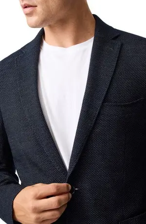 Rodd & Gunn Haldon Regular Fit Stretch Wool & Cotton Sport Coat - Midnight