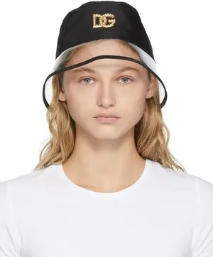 Dolce & Gabbana Dolce & Gabbana Nylon & PVC Logo Bucket Hat - N0000 Nero