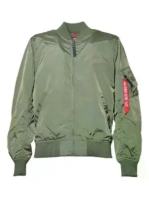 Alpha Industries Zip-pocket Bomber Jacket - Green