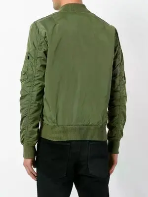 Alpha Industries Zip-pocket Bomber Jacket - Green