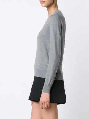 Play Comme Des Garcon Mini Heart V-neck Jumper