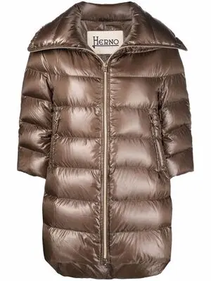 Herno Cleofe Cropped Sleeve Jacket