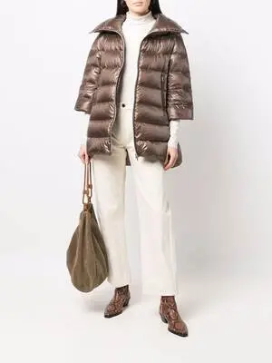 Herno Cleofe Cropped Sleeve Jacket