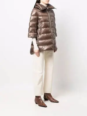 Herno Cleofe Cropped Sleeve Jacket