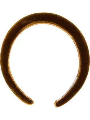 JENNIFER BEHR Tori Velvet Headband - Yellow