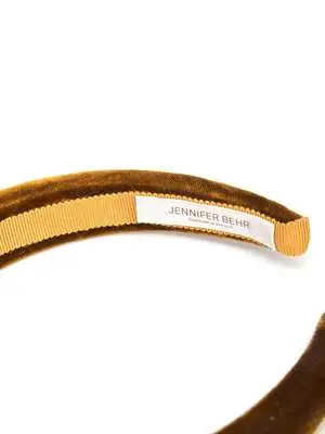 JENNIFER BEHR Tori Velvet Headband - Yellow