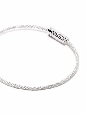 Le Gramme 9g Pyramid Cable Bracelet