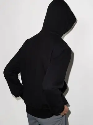 Amiri Logo-print Cotton Hoodie - Black