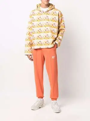 Helmut Lang Logo-print Tapered Joggers - Orange