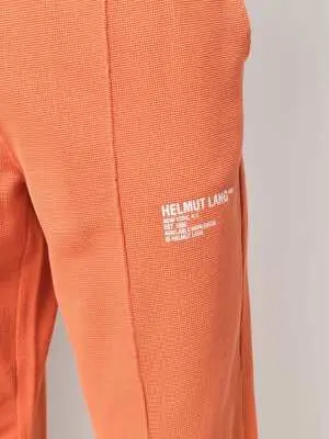 Helmut Lang Logo-print Tapered Joggers - Orange