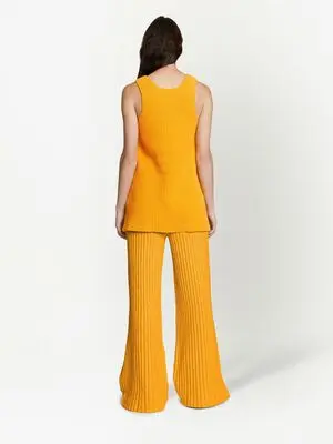 Proenza Schouler Mélange Bouclé Flared Trousers