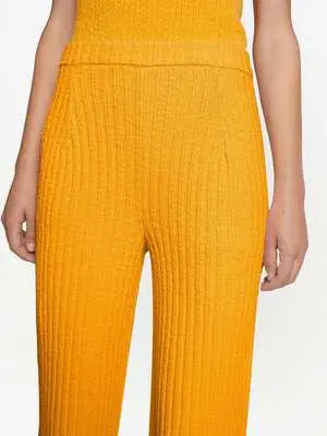 Proenza Schouler Mélange Bouclé Flared Trousers