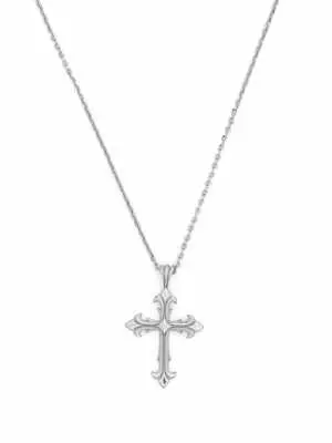 Emanuele Bicocchi Fleury Cross Necklace - Silver