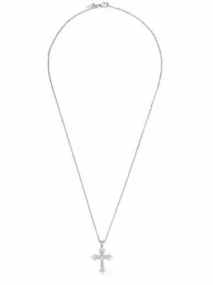 Emanuele Bicocchi Fleury Cross Necklace - Silver