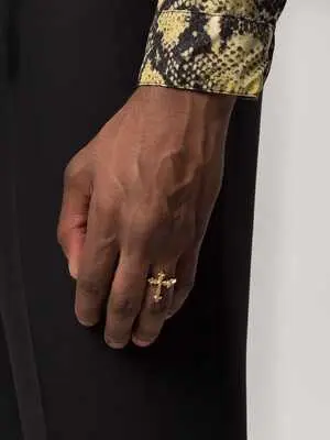Emanuele Bicocchi Fleury Cross Ring - Gold