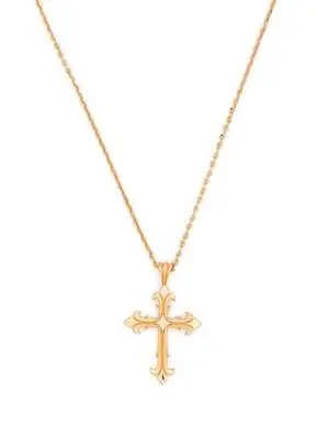 Emanuele Bicocchi Fleury Cross Pendant Necklace - Gold