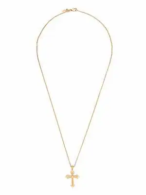 Emanuele Bicocchi Fleury Cross Pendant Necklace - Gold