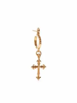 Emanuele Bicocchi Fleury Cross Charm Single Earring - Gold