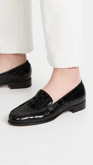 EMME PARSONS Danielle Loafers - Black Croc