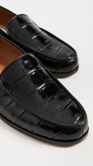 EMME PARSONS Danielle Loafers - Black Croc