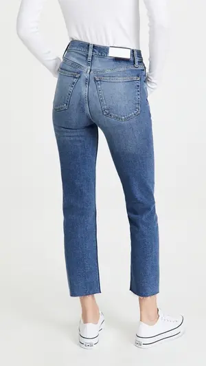 RE/DONE High-rise Stove Pipe Jeans - Mid 70s