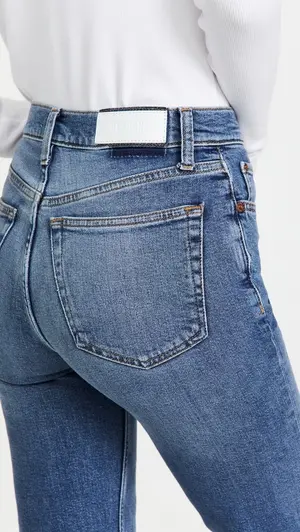 RE/DONE High-rise Stove Pipe Jeans - Mid 70s
