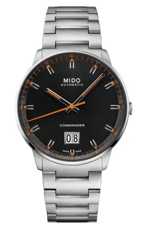 MIDO Commander Big Date Automatic Bracelet Watch - Silver