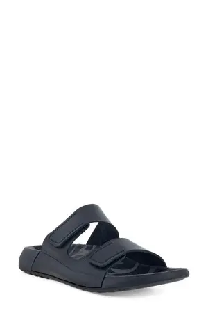 Ecco Cozmo Slide Sandal - Black Leather