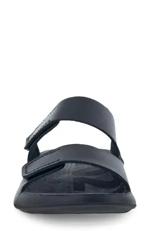 Ecco Cozmo Slide Sandal - Black Leather
