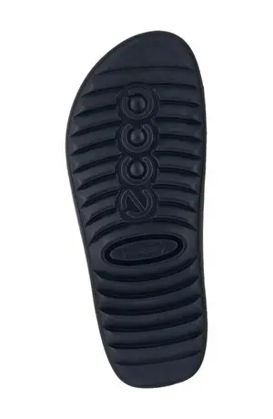 Ecco Cozmo Slide Sandal - Black Leather