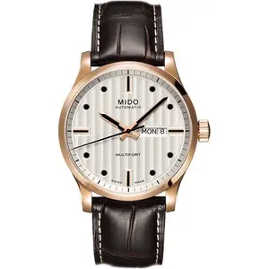 MIDO Multifort Automatic Strap Watch - Silver