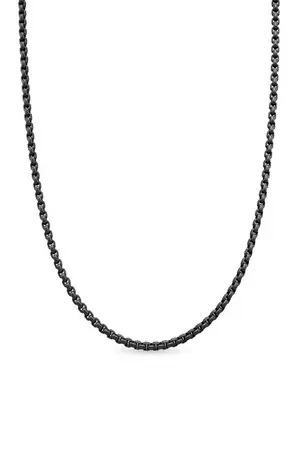 David Yurman David Yurman Box Chain Necklace Silver/grey