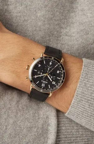 Shinola Canfield Sport Chronograph Strap Watch - Blackmatte