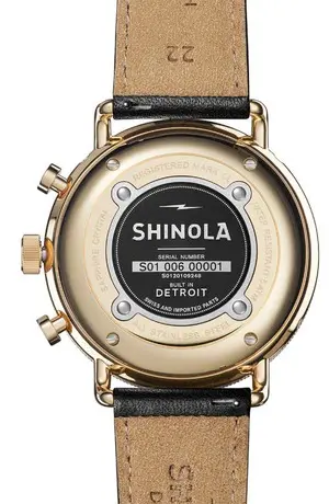 Shinola Canfield Sport Chronograph Strap Watch - Blackmatte
