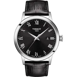 TISSOT Classic Dream Leather Strap Watch - Black