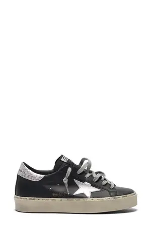 GOLDEN GOOSE Hi Star Platform Sneakers - Black/silver