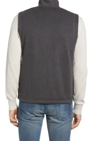 Johnston & Murphy Reversible Knit Vest - Charcoal/blue