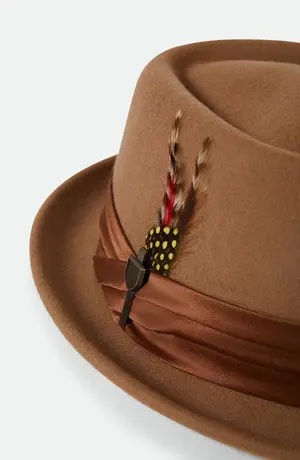 Brixton Stout Pork Pie Hat - Tan