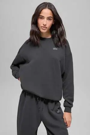 Alo Yoga Accolade Crewneck Pullover - Anthracite