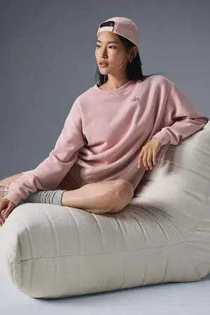 Alo Yoga Accolade Crewneck Pullover Ballet Pink